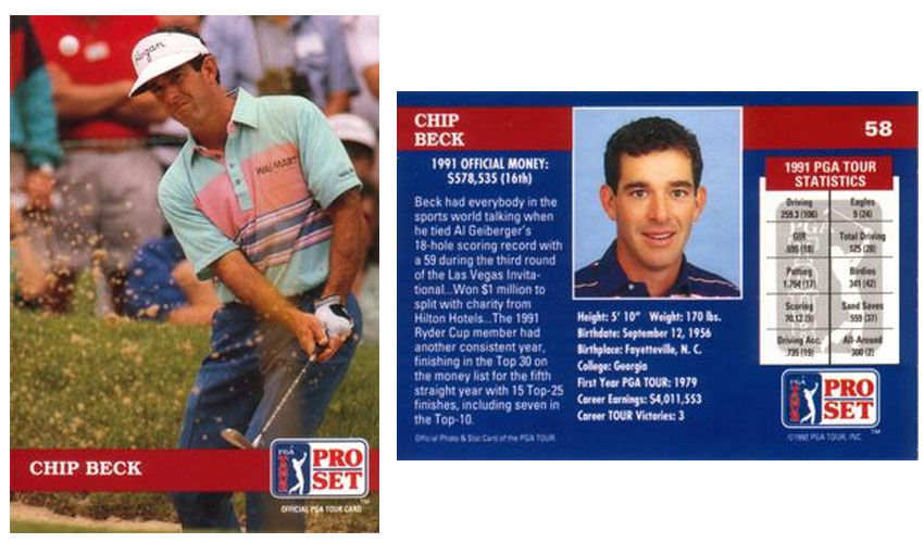 Blast from the past: 1992 PGA Tour trading cards
