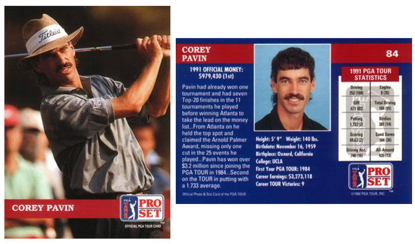 Blast from the past: 1992 PGA Tour trading cards