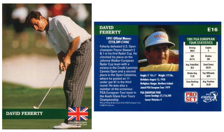 Blast from the past: 1992 PGA Tour trading cards