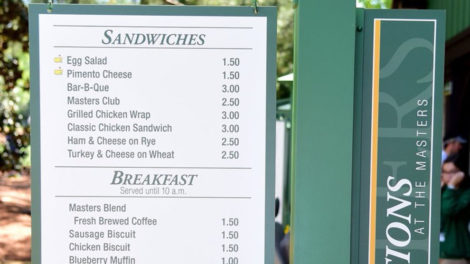 2018 Masters concessions menu: Food choices and food prices at Augusta ...