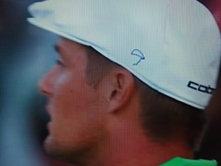 Bryson DeChambeau has a silhouette as his personal logo on the side of ...