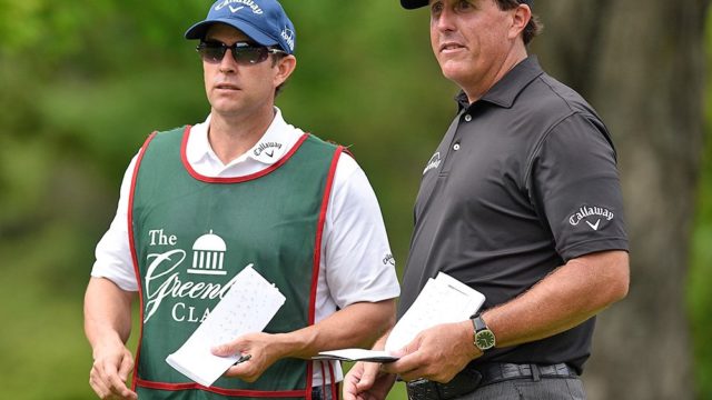 Phil Mickelson's caddie, Tim Mickelson, is taking the week off for The ...