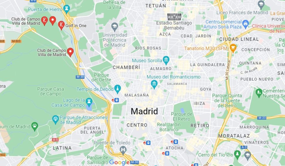 Where is Club de Campo Villa de Madrid and the 2023 Acciona Open de ...