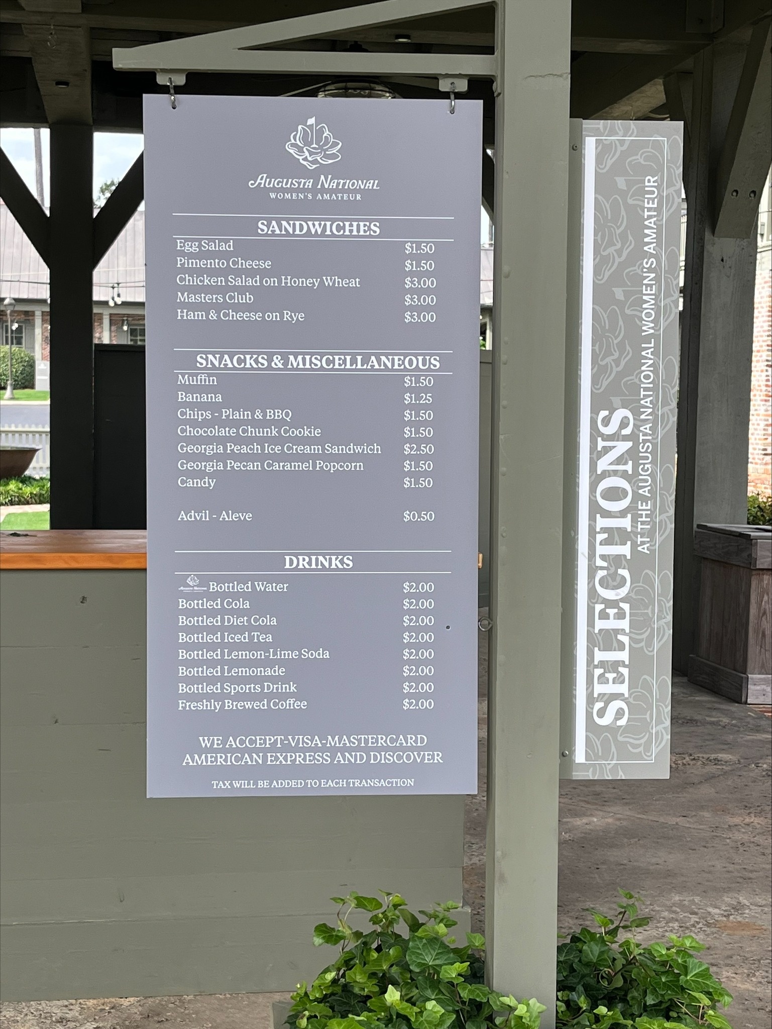 2023 Augusta National Women's Amateur concessions menu: Food choices ...