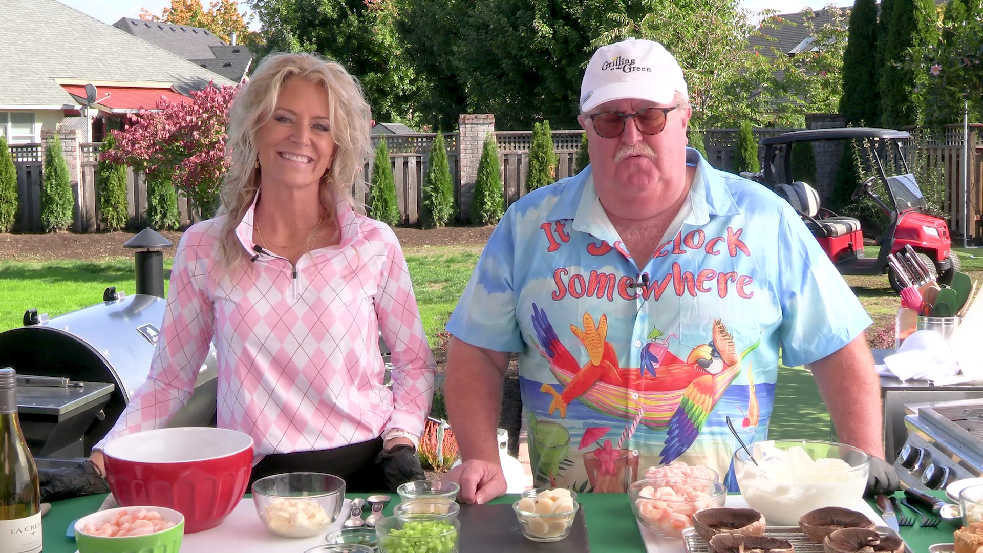 Making a great shrimp salad and talking with David Jacobsen