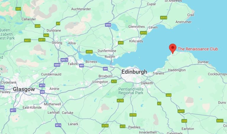 Where is The Renaissance Club and the 2025 Genesis Scottish Open located?
