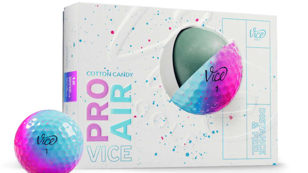 Vice Golf's new Pro Air Cotton Candy golf balls are a groovy delight