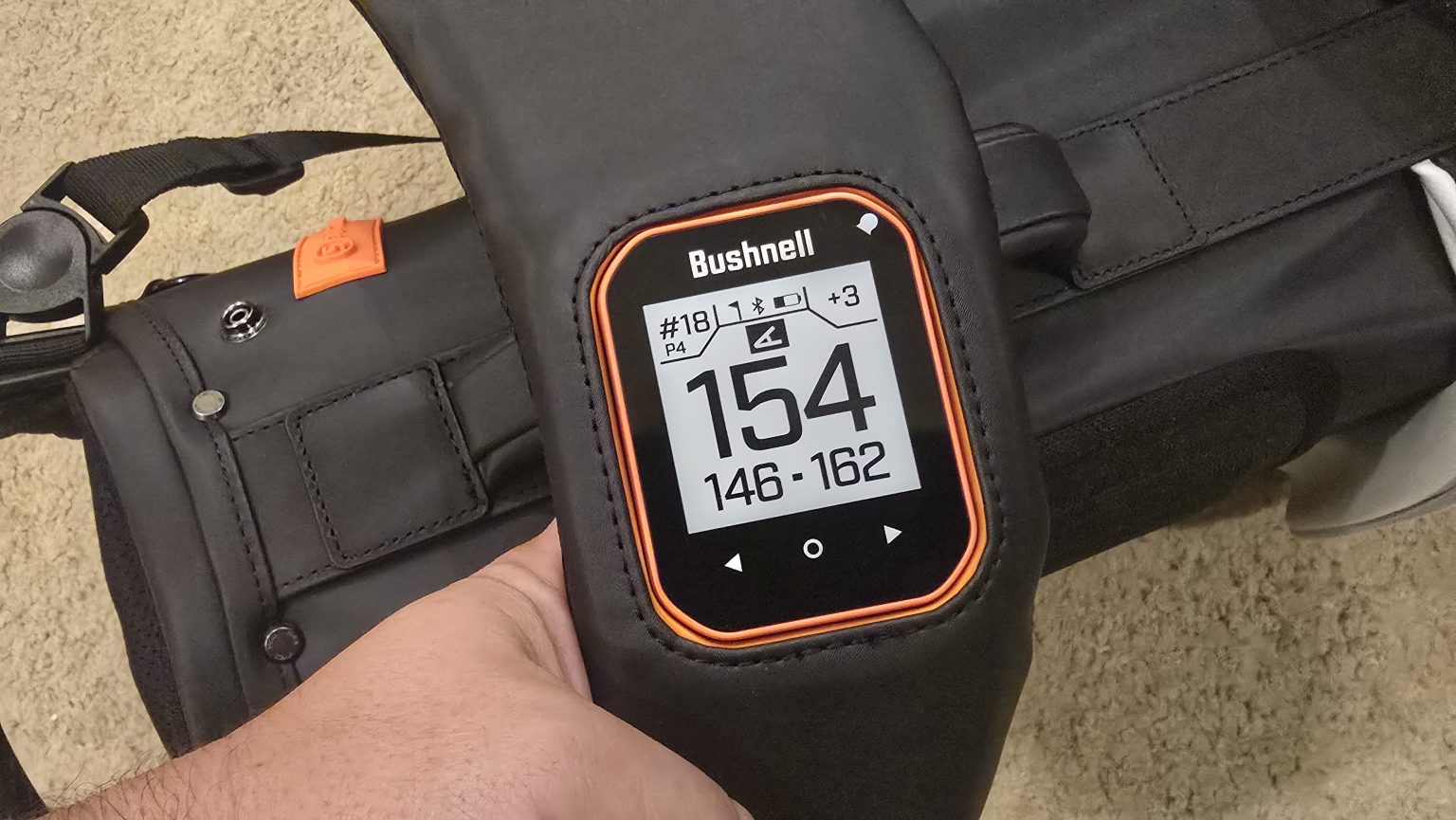 Check out this unique golf bag strap that has a Bluetooth speaker and ...
