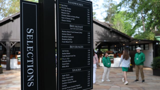 2026 Masters concessions menu: Food choices and food prices at Augusta ...